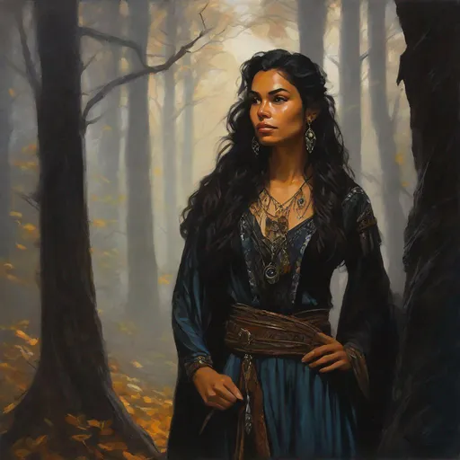 A D&D 2e style character portrait, oil painting, of... | OpenArt