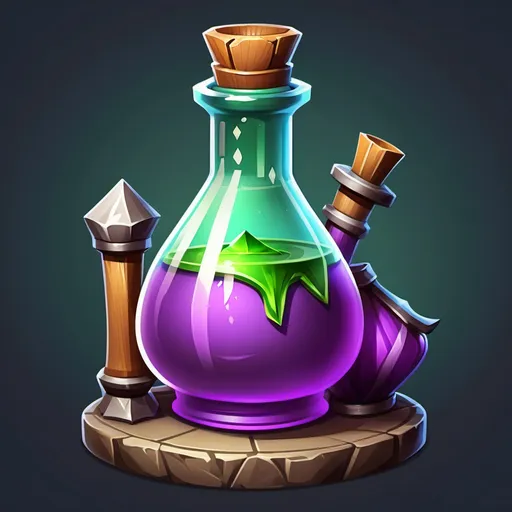 Default Icon of potions for character equipment in a...