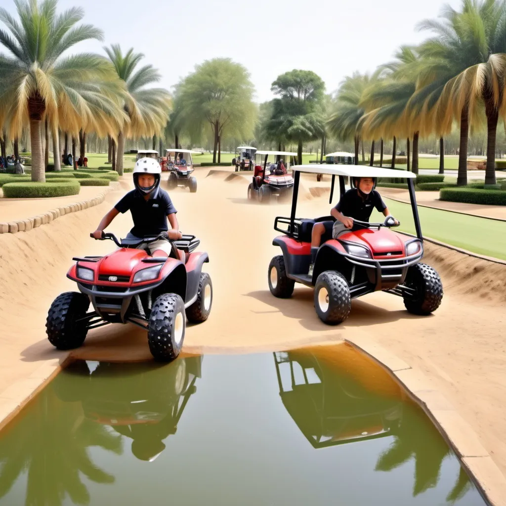 off road quad bike dtrials boat rides along lakes...
