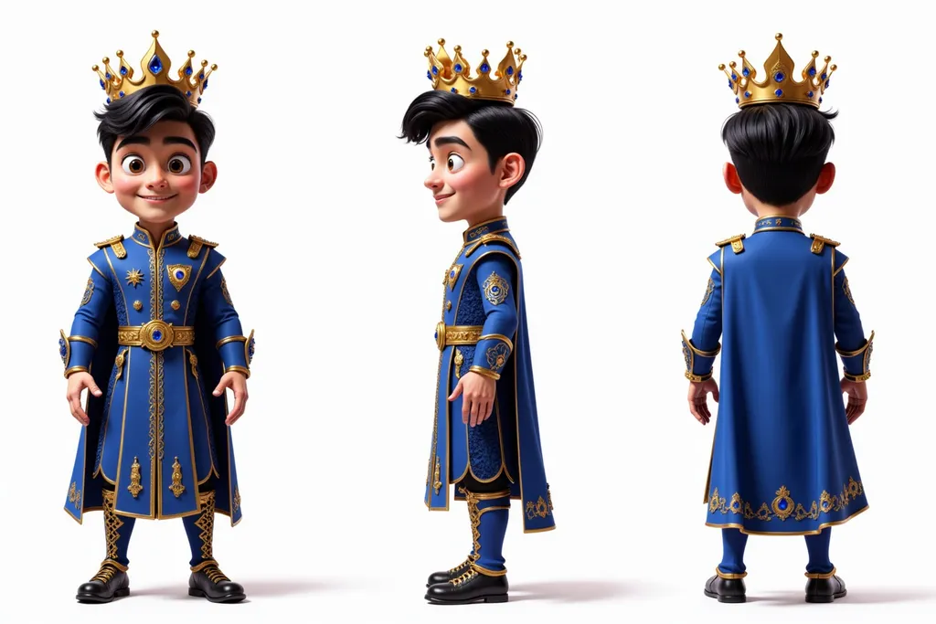 A full-body character illustration of 3D animation m...