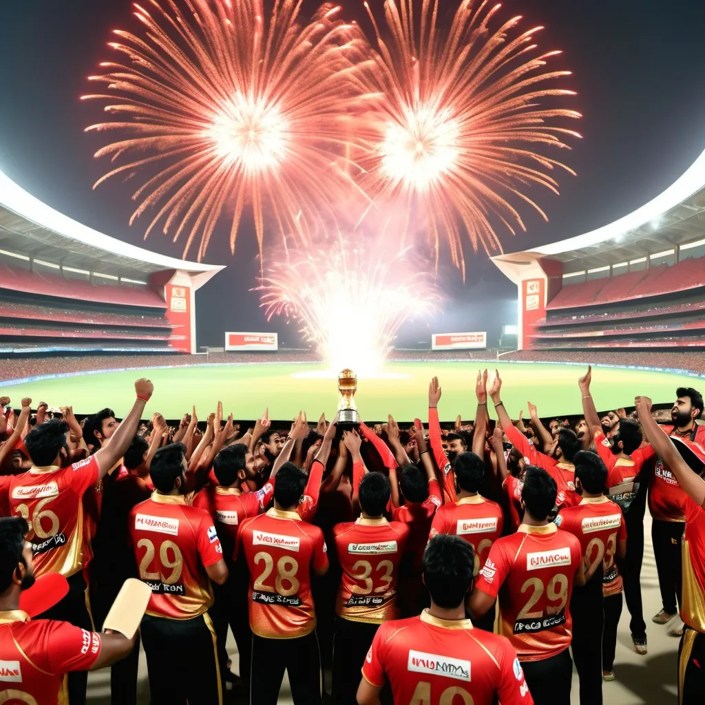 RCB WON THE IPL CUP IN THE STADIUM