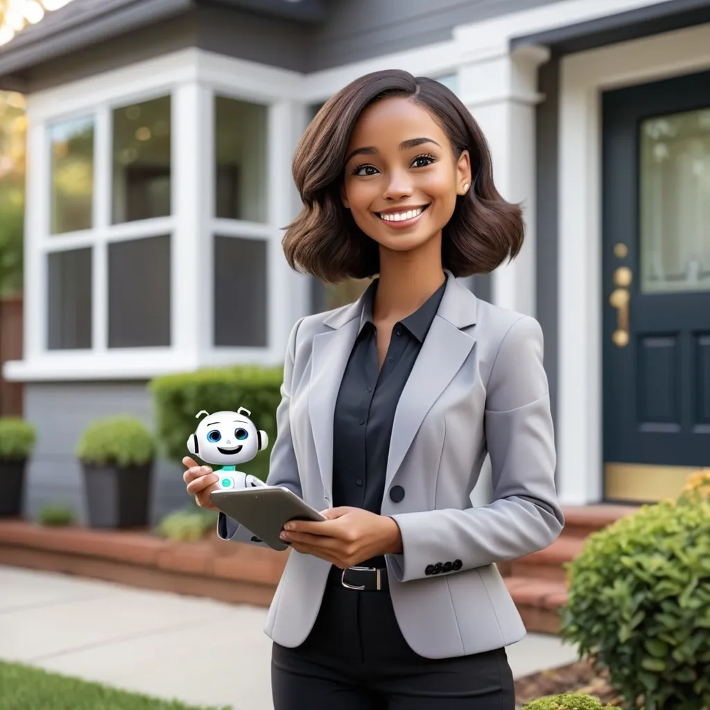 a cheerful real estate agent with an AI chatbot. The...