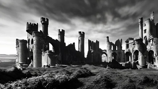 a wide view of a tonally dark and grim fantasy lands...
