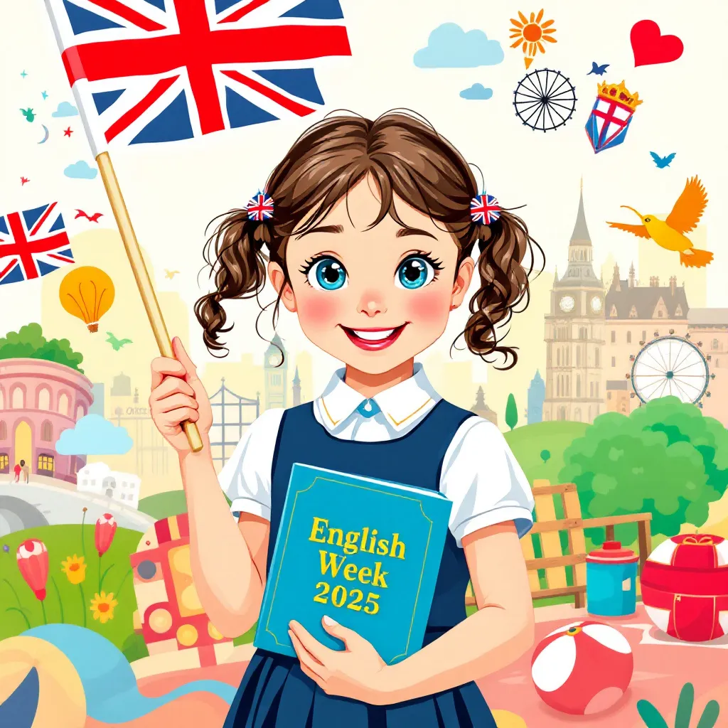 English week 2025 poster drawing
