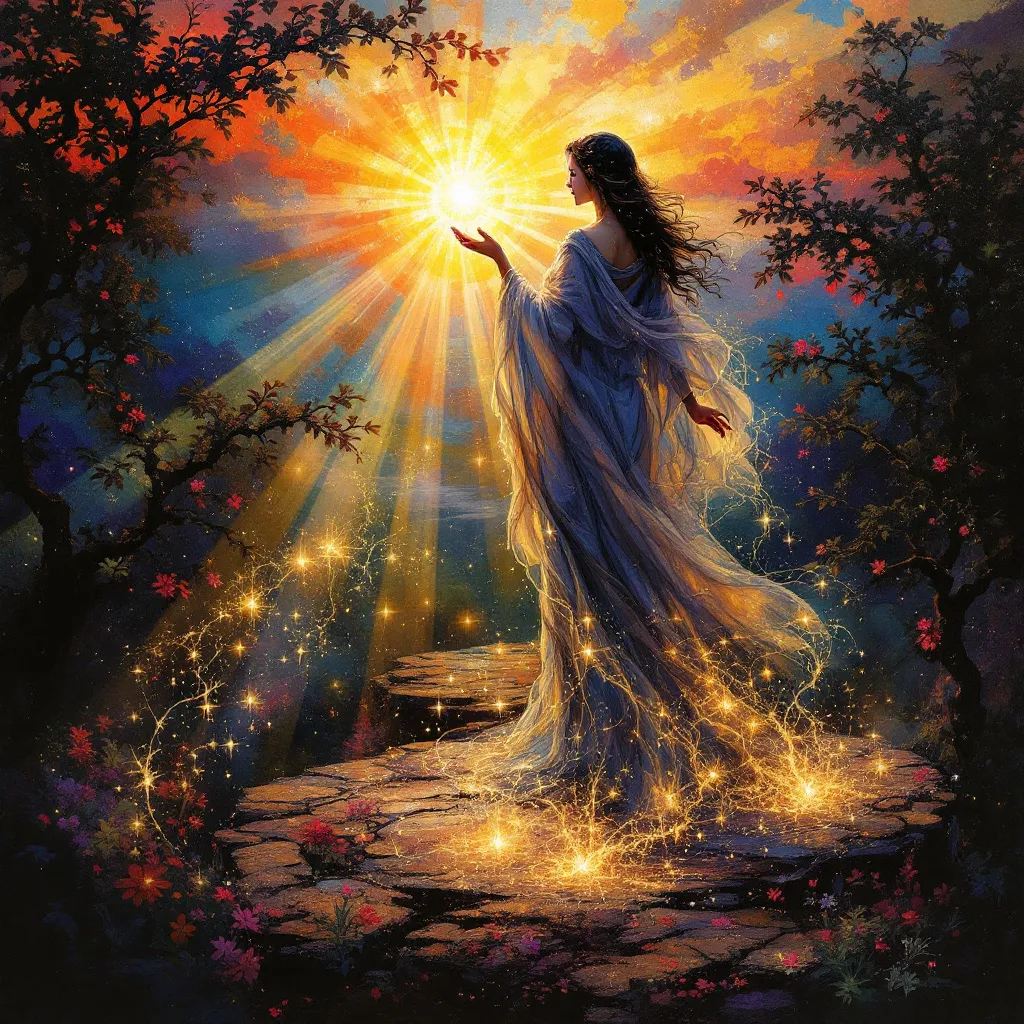 Wisdom is The Guiding Light of Love Artistic impres...