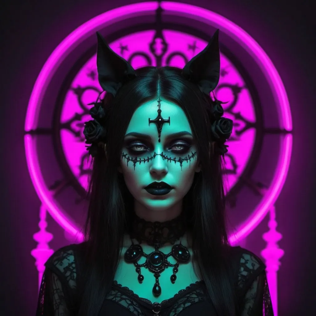 dark gothic Neon Dreams