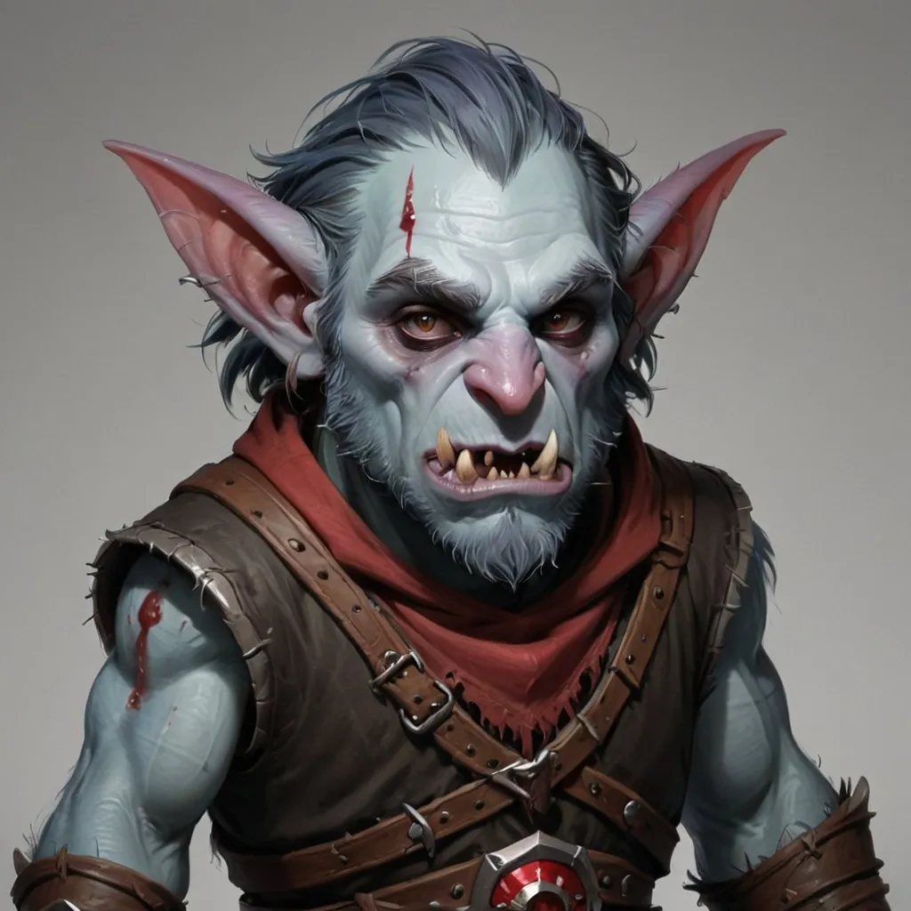 DnD firbolg male turned into a grotesque ravenous zo...