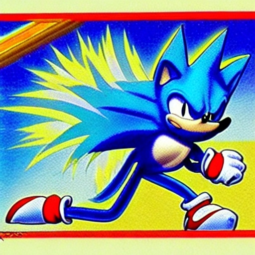 Concept art of Sonic the Hedgehog illustrated by shi...