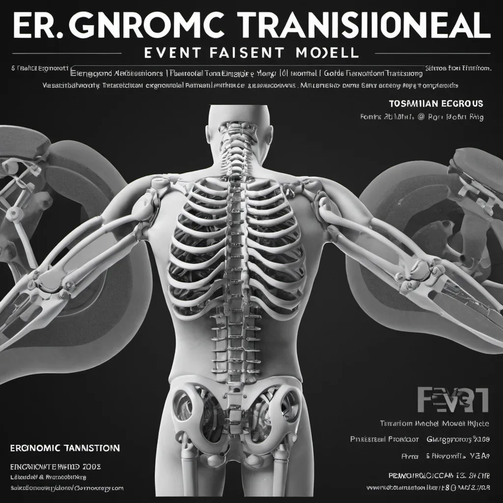 "Ergonomic transitional model" event poster