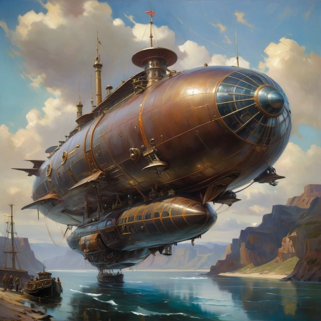 Please produce a painting of a retro futuristic dies... | OpenArt