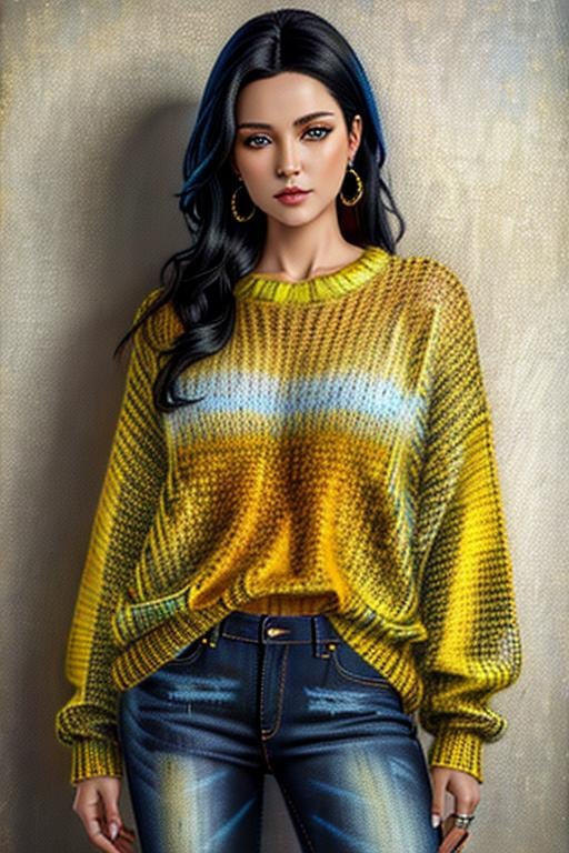 UHD, , 8k, oil painting, hyper realism, female wit...