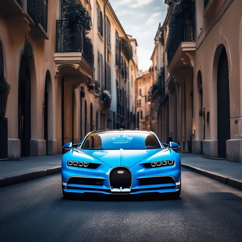 A vivid picture of a Bugatti Chiron Sport that can b...