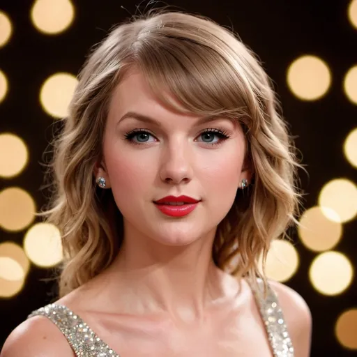 Taylor swift, white sticky drips fill her face