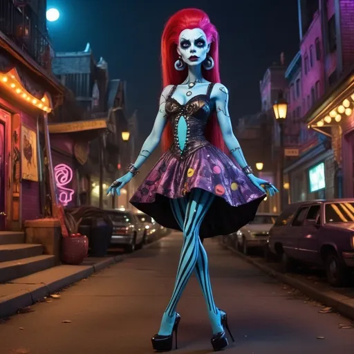 Gorgeous muscular cyberpunk drag queen (Disney's) Sa...