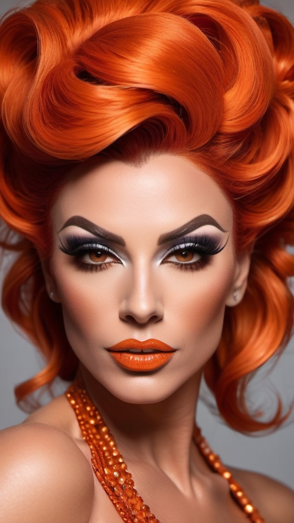 Gorgeous ultra-muscular 35-year-old French drag quee...