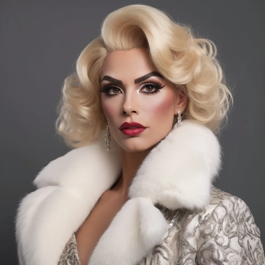 35-year-old Drag queen (very strong masculine jawlin...