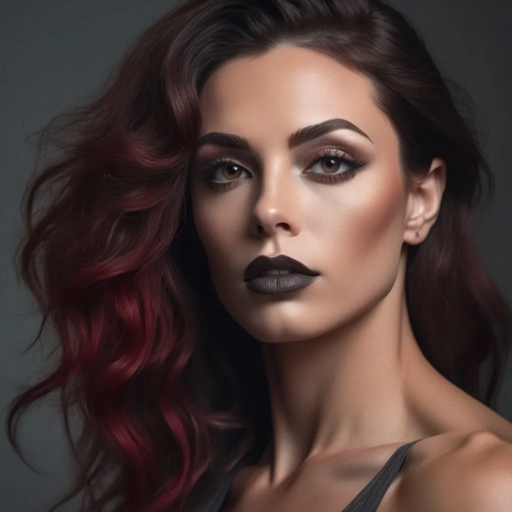 Create a highly stylized, ultra-detailed portrait of...