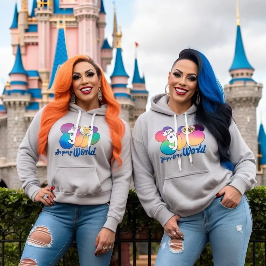 High quality photo of three gorgeous muscular 35-yea...