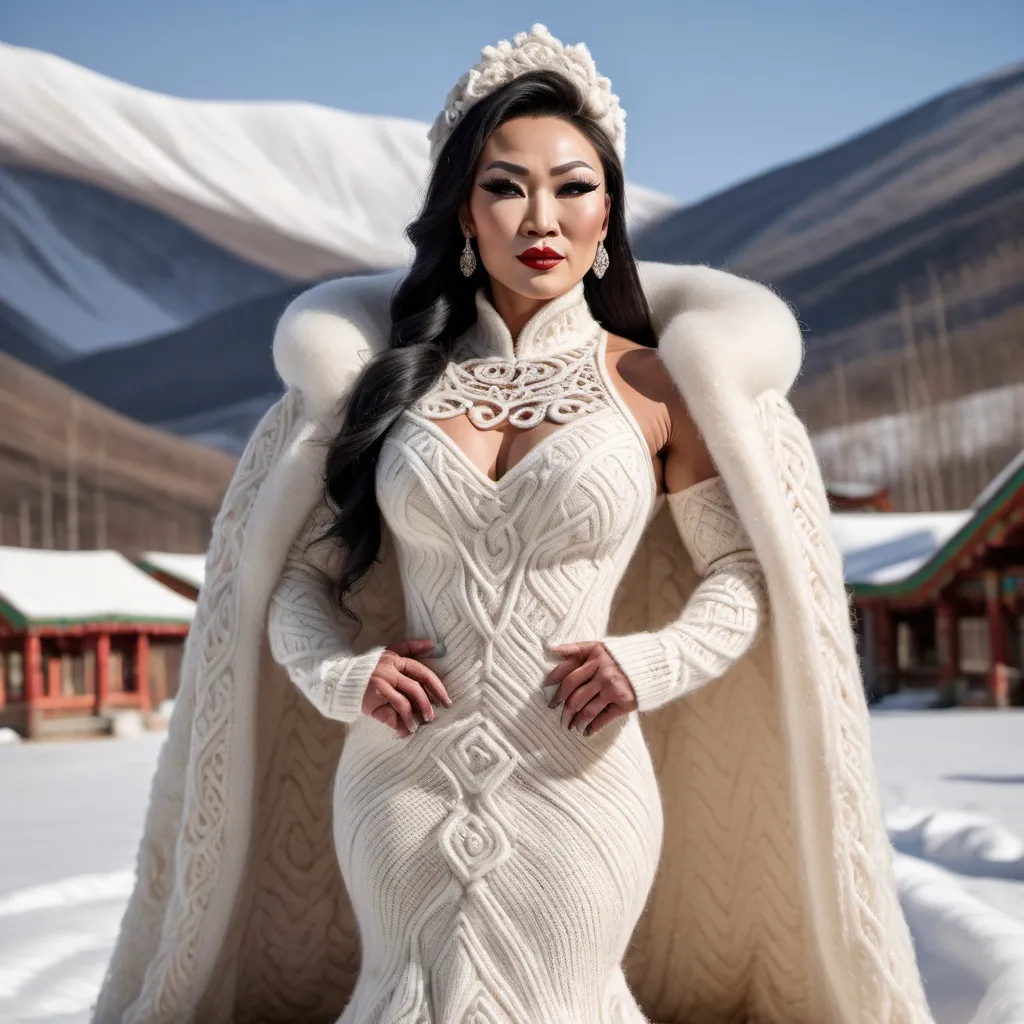 A gorgeous muscular 35-year-old mongolian drag queen...