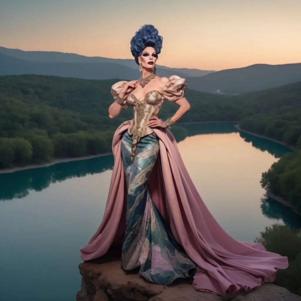 This image shows a statuesque 35-year-old French dra...