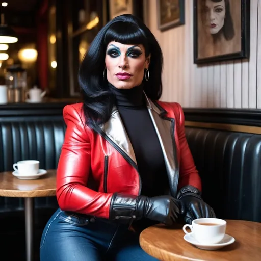 Gorgeous muscular 35-year-old French drag queen body...