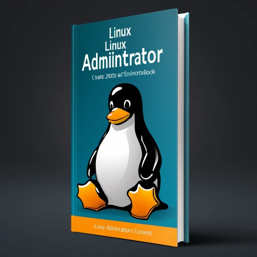 create book cover for linux administrator book