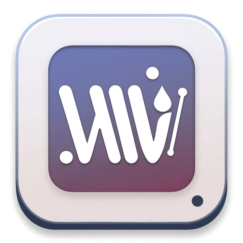 A logo for a widget app called WordWise used to aid...