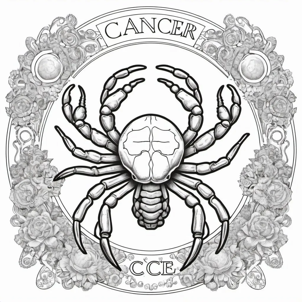 Coloring page cancer