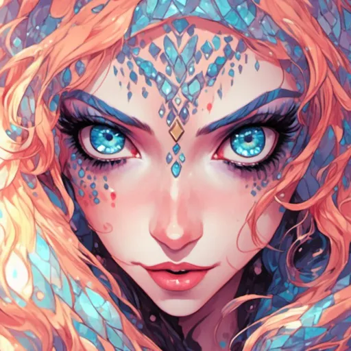 close up portrait siren | OpenArt