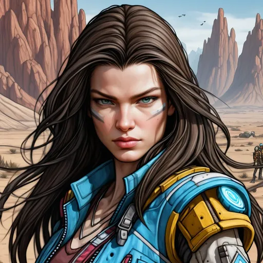 ruslana korshunova in borderlands close up portrait