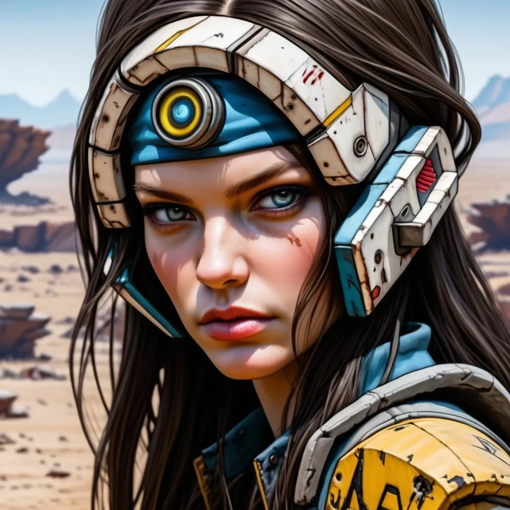 ruslana korshunova in borderlands close up portrait