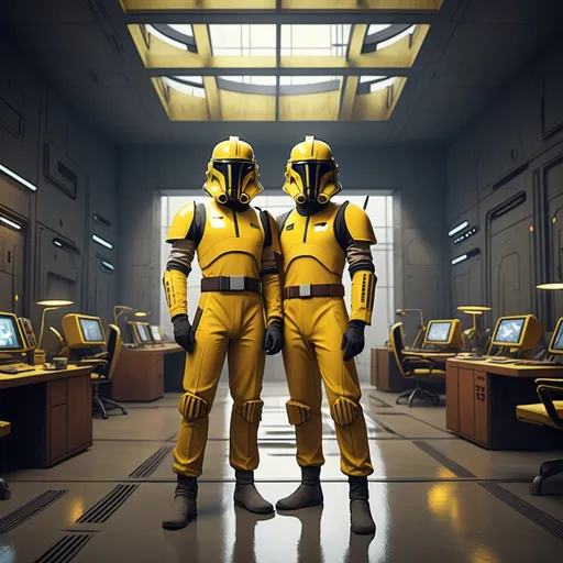 Civ 6 art style depiction of Star Wars themed two co...