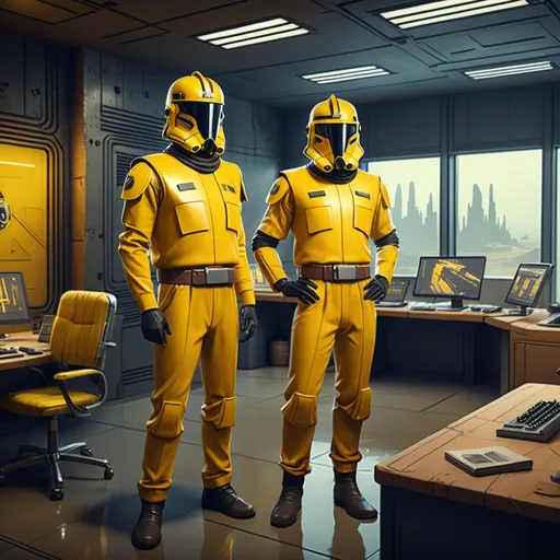 Civ 6 art style depiction of Star Wars themed two co...