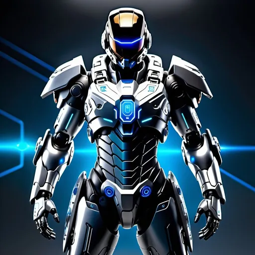 Spartan-II Mjolnir armor, dragon theme, sleek and an...