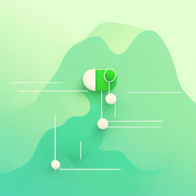 Minimalist digital illustration of a positive artifi...