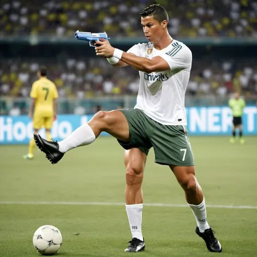 Imran Khan Playing Football with Ronaldo