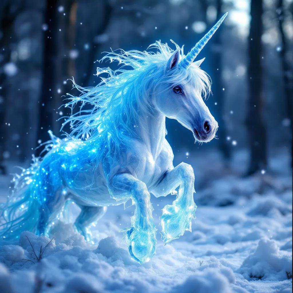 A ice unicorn