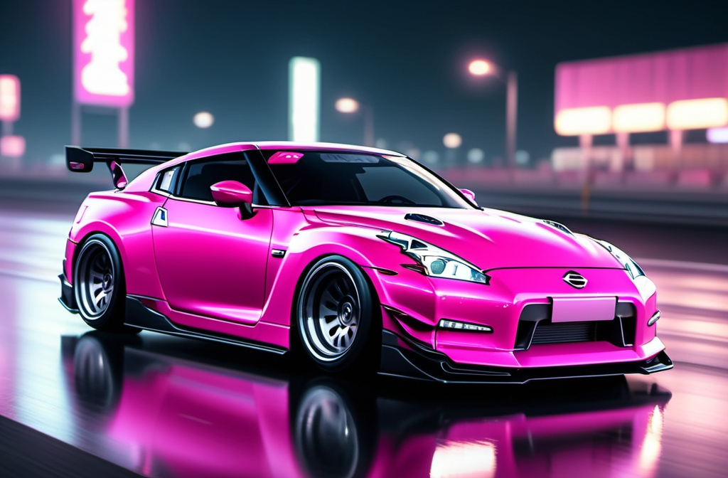Drifting nissan jdm , VERY SPARKLING pink finish,