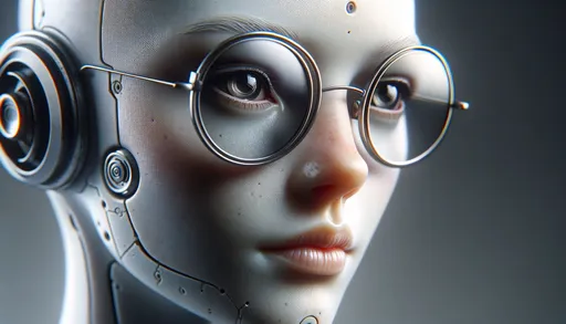 A striking android with human-like facial features d... | OpenArt