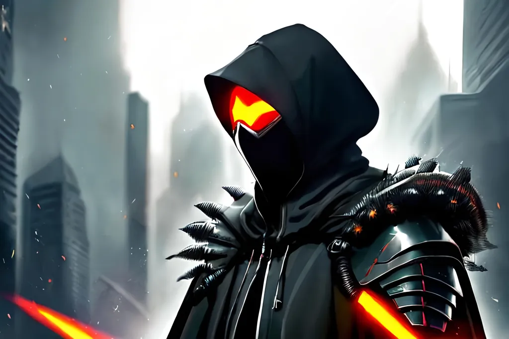 An abnormally tall and lanky humanoid hunched over i...