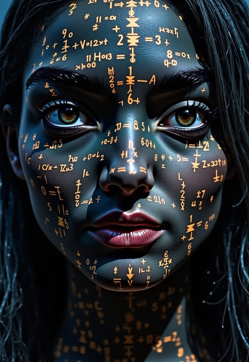 Shadowrun Math Projection - A close-up of a person's...