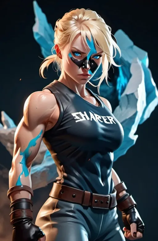 Female figure. Greater bicep definition. Sharper, cl...