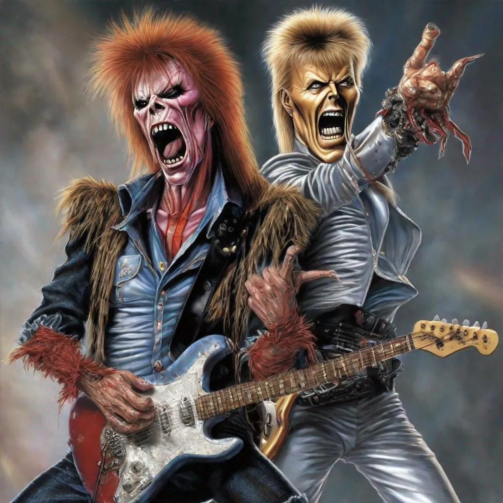 Eddie from Iron Maiden is David Bowie | OpenArt