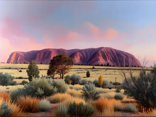 australian outback, scenery, landscape, billabong, g...