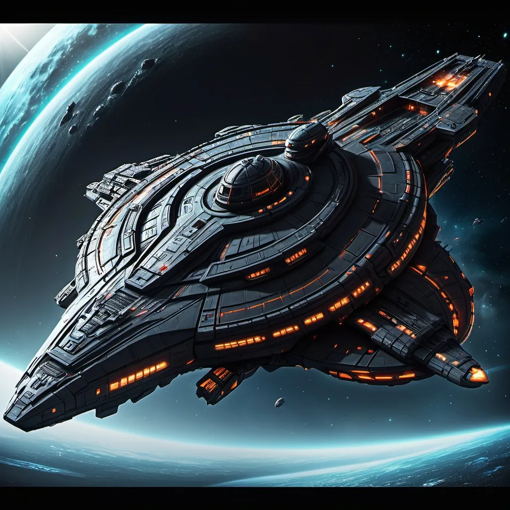 Epic Sci-fi universal Monolith spaceship Battleship