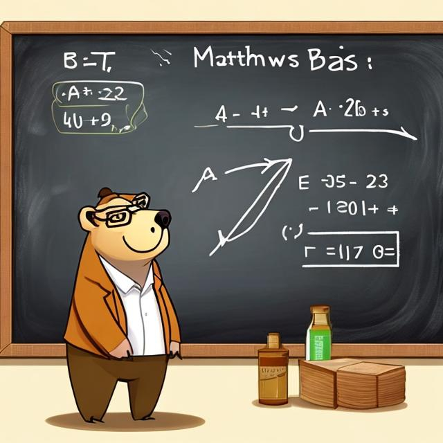 Draw a capybara math professor explaining math formu...