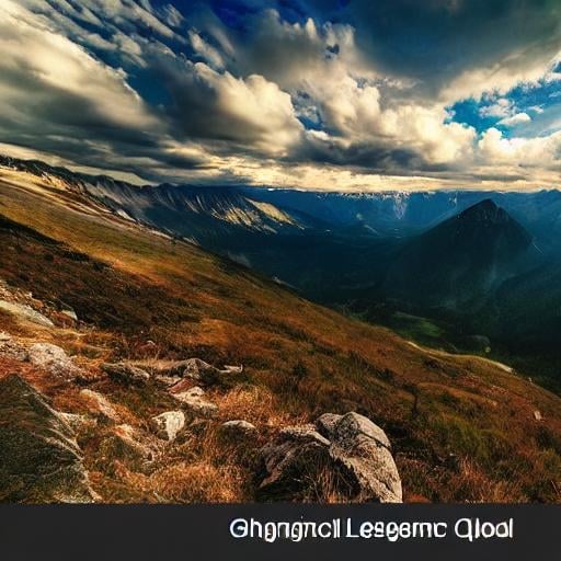 long shot scenic professional photograph of mountain...