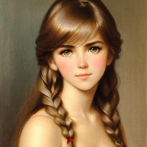 Please paint a ((scantily clad)), full body of a bea...