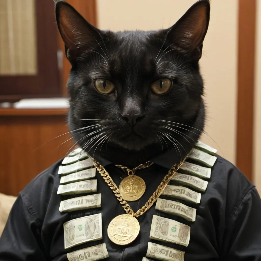 Drug lord cat