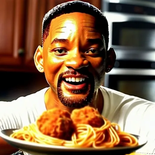 will smith eating spaghetti